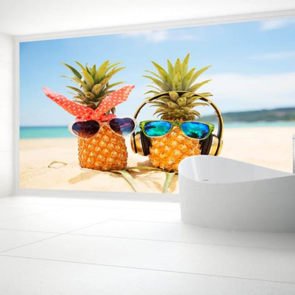 Funky Pineapple Shower & Bathroom Wall Panel | Igloo Surfaces